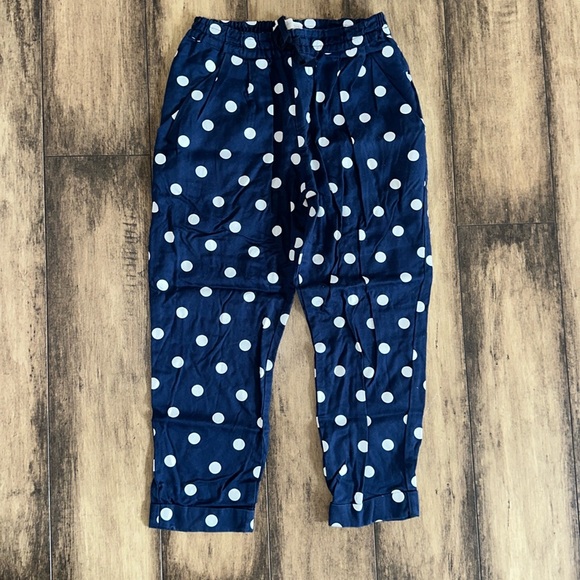 Zara | Bottoms | Zara Girls Navy Blue With Polkadots Pants Size 78 ...